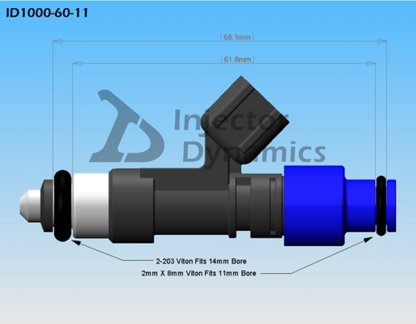 Injector Dynamics 1000cc injector set for 90-95 Integra – JJ Autowerks